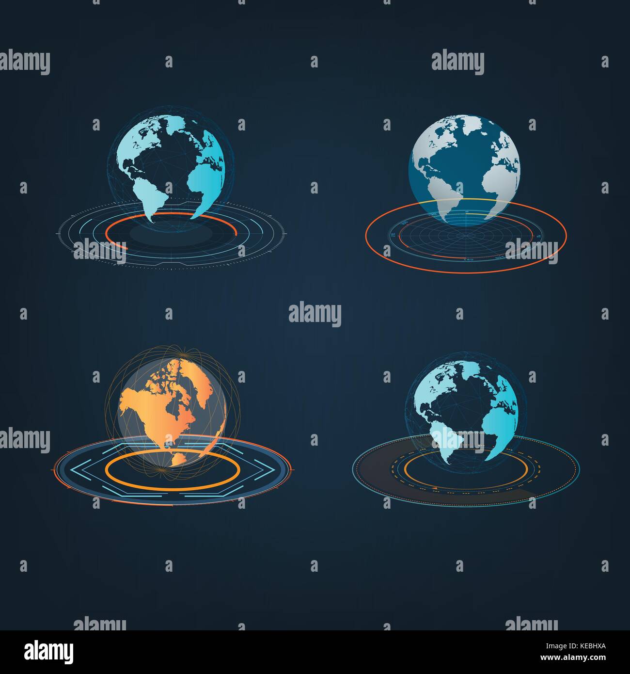 future sight action mode earth interface UI design graphic illustration ...