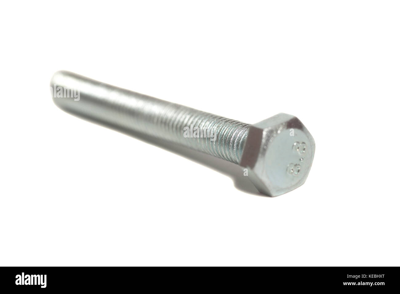 Metal bolt isolated on white background Stock Photo - Alamy