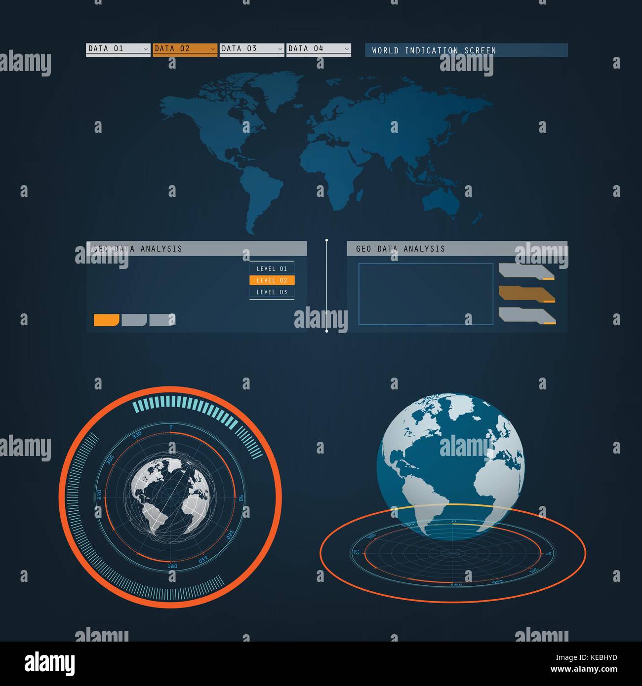 future sight action mode earth interface UI design graphic illustration ...