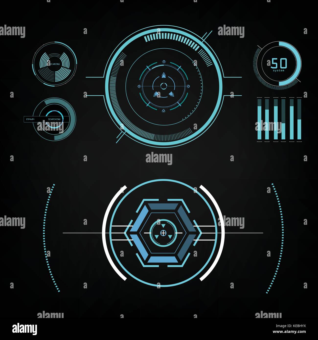 future sight action mode Radar interface UI future design graphic ...
