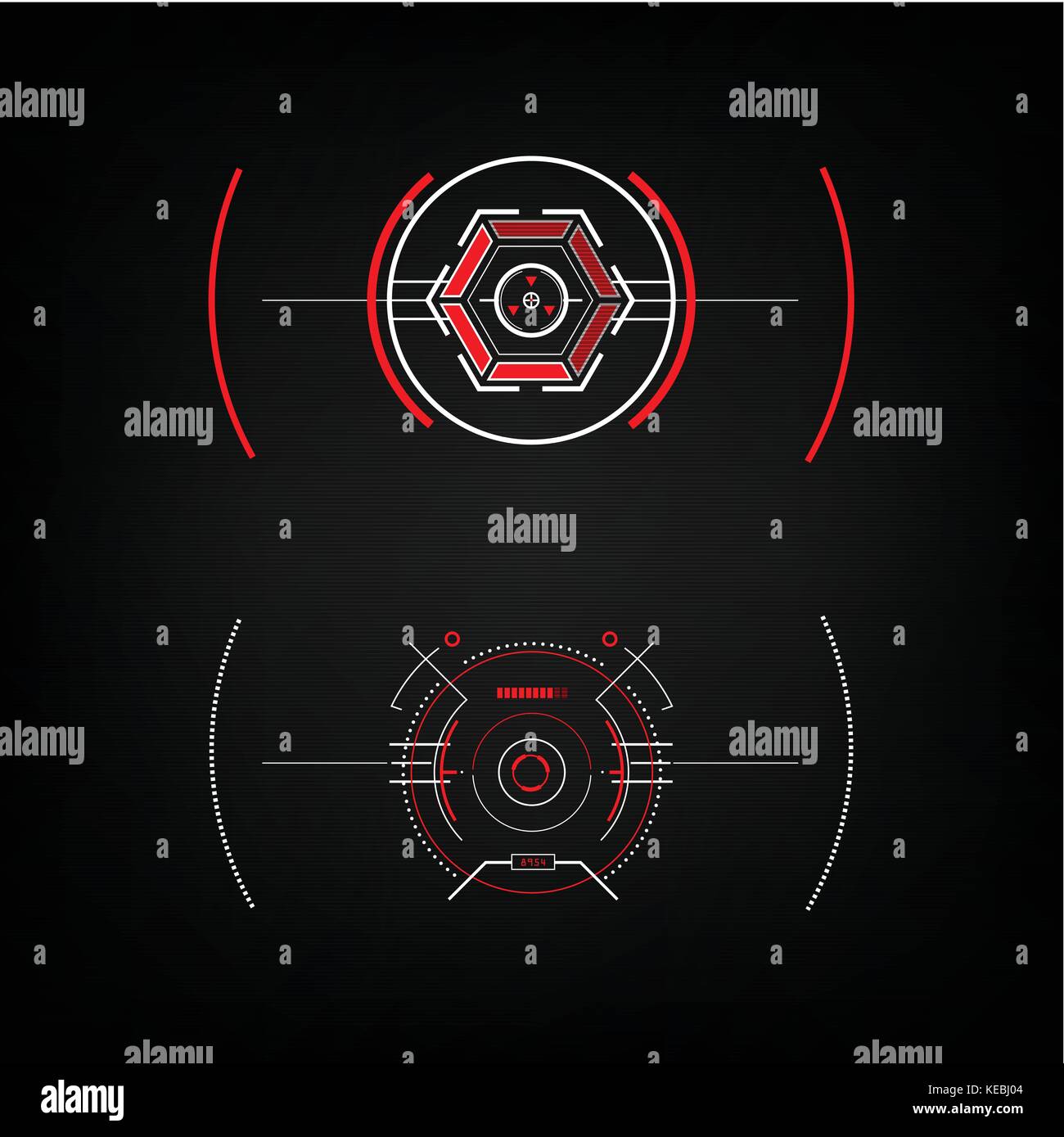 future sight action mode Radar interface UI future design graphic ...