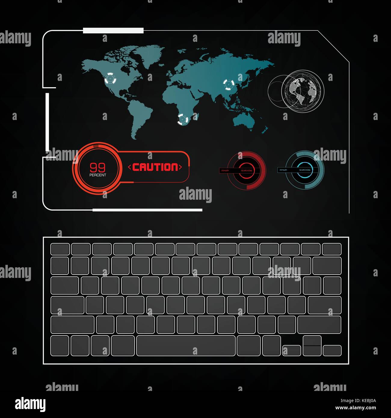 future sight action mode Radar interface UI future design graphic ...