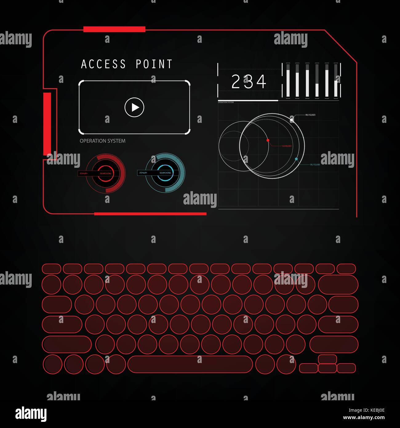 future sight action mode Radar interface UI future design graphic ...