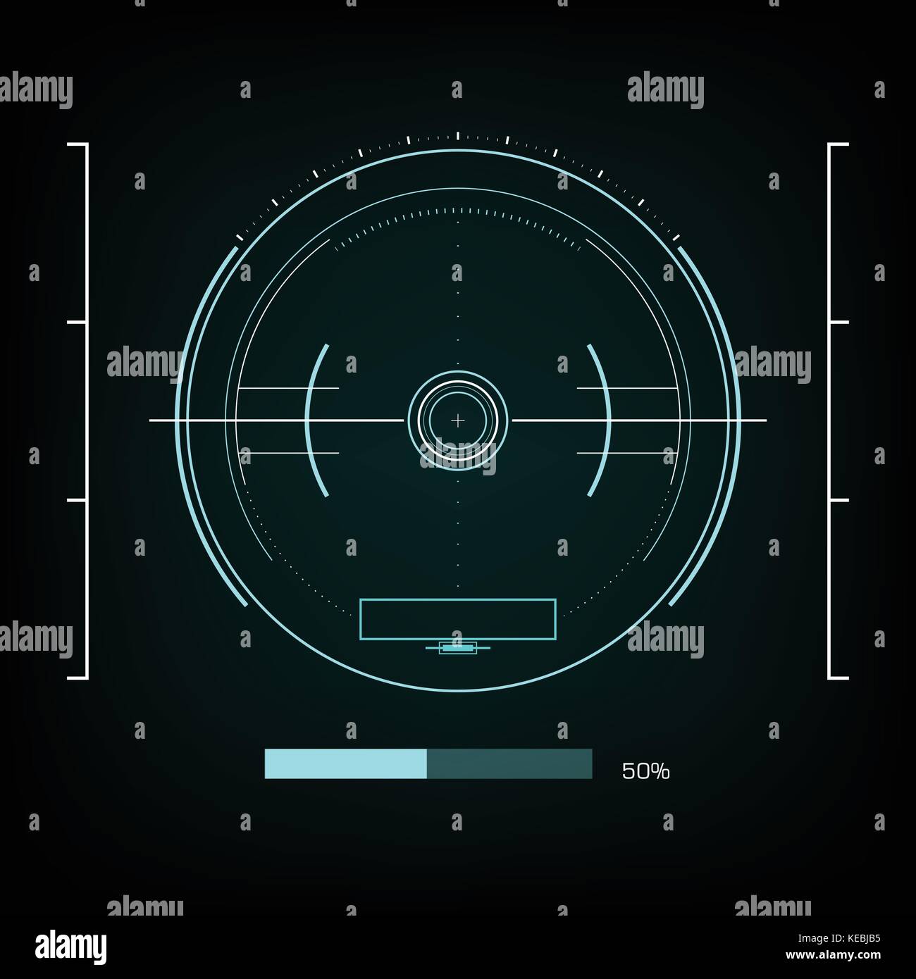 Radar interface UI future design graphic illustration Stock Vector ...