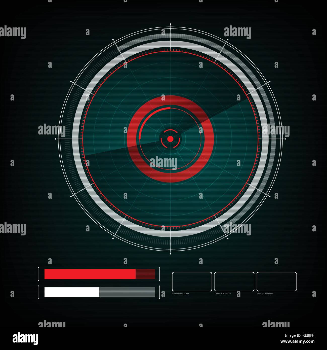 Radar interface UI future design graphic illustration Stock Vector ...