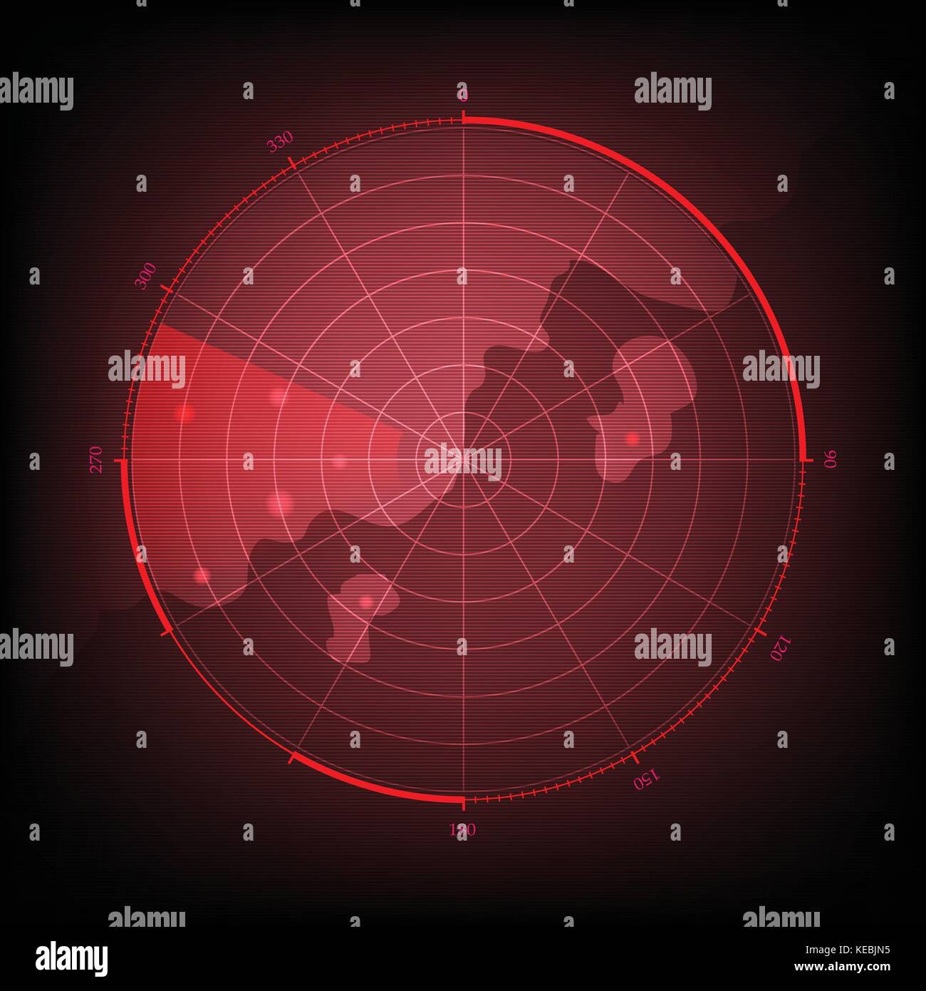 Radar interface UI future design graphic illustration Stock Vector ...