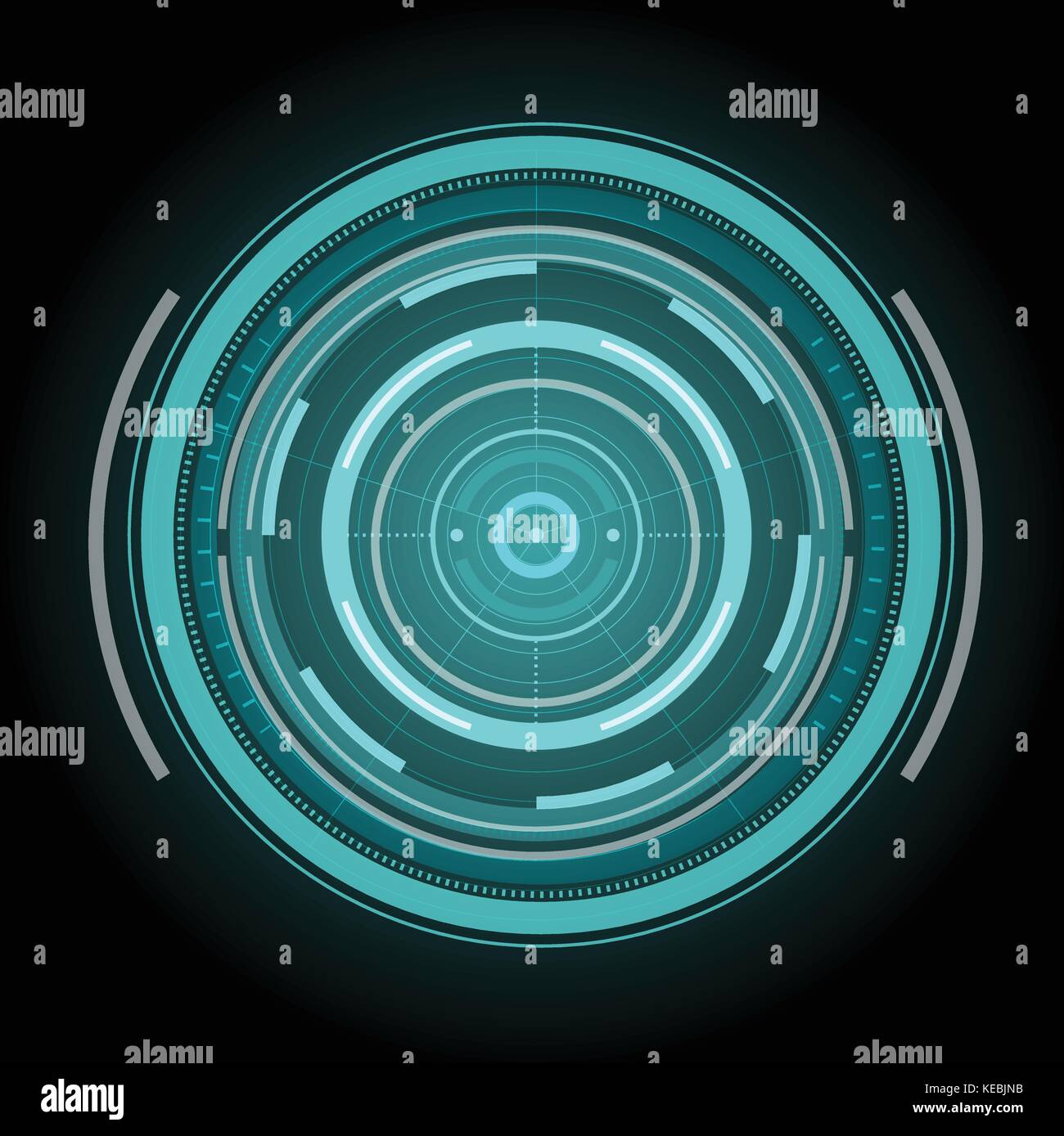 Radar interface UI future design graphic illustration Stock Vector ...