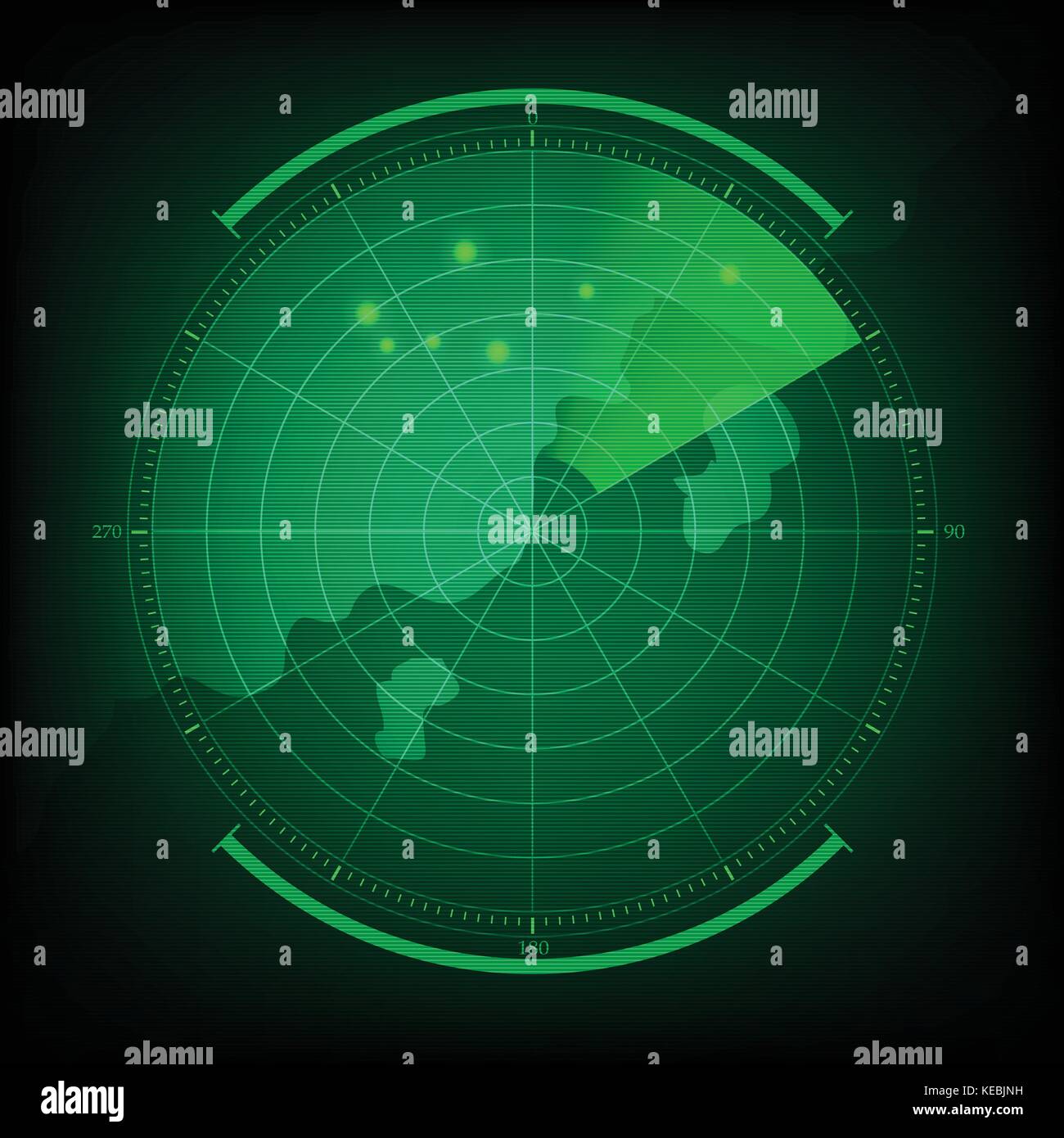 Radar interface UI future design graphic illustration Stock Vector ...