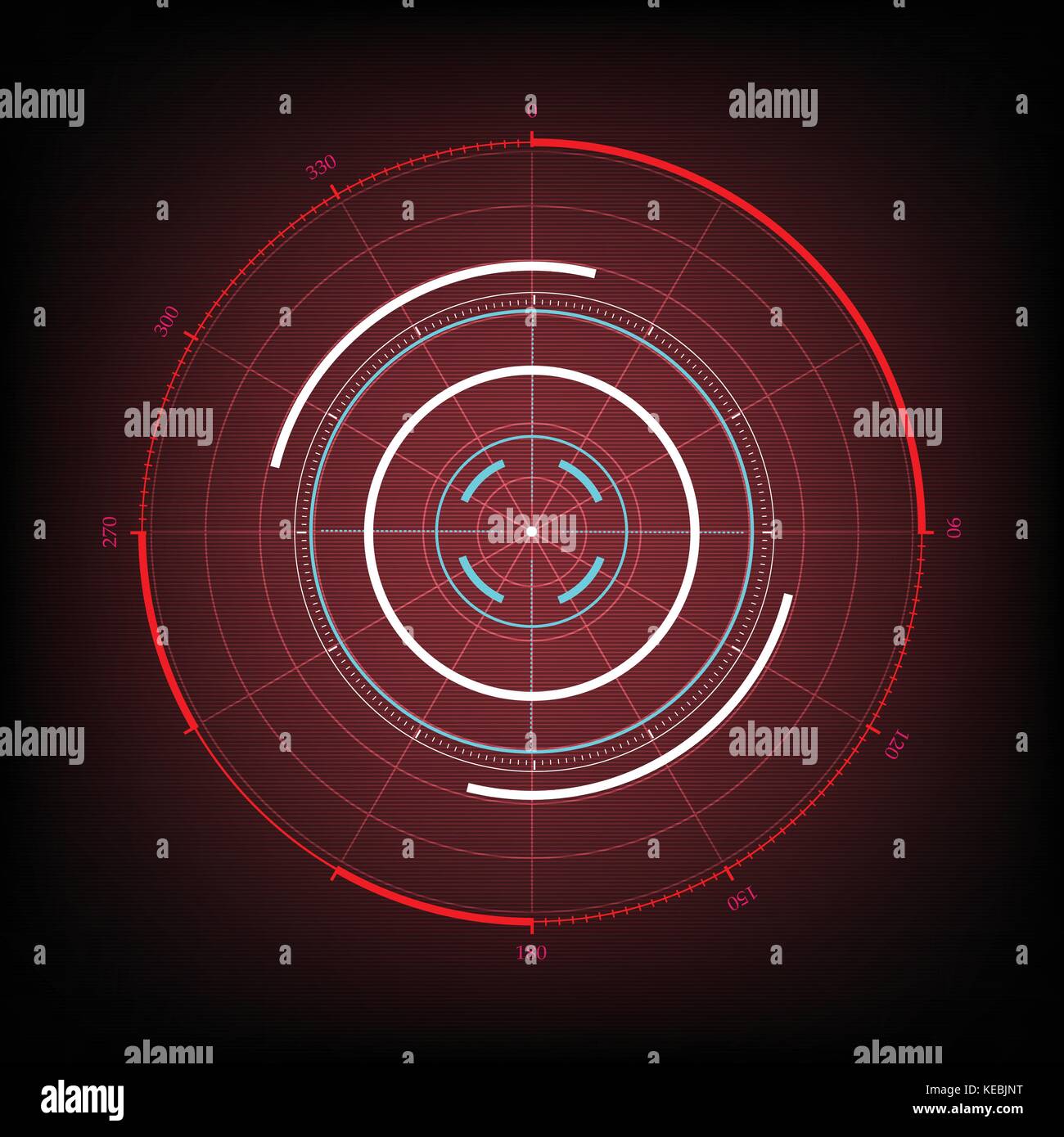 Radar interface UI future design graphic illustration Stock Vector ...