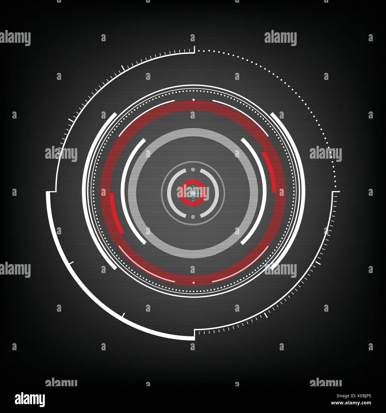 Radar interface UI future design graphic illustration Stock Vector ...