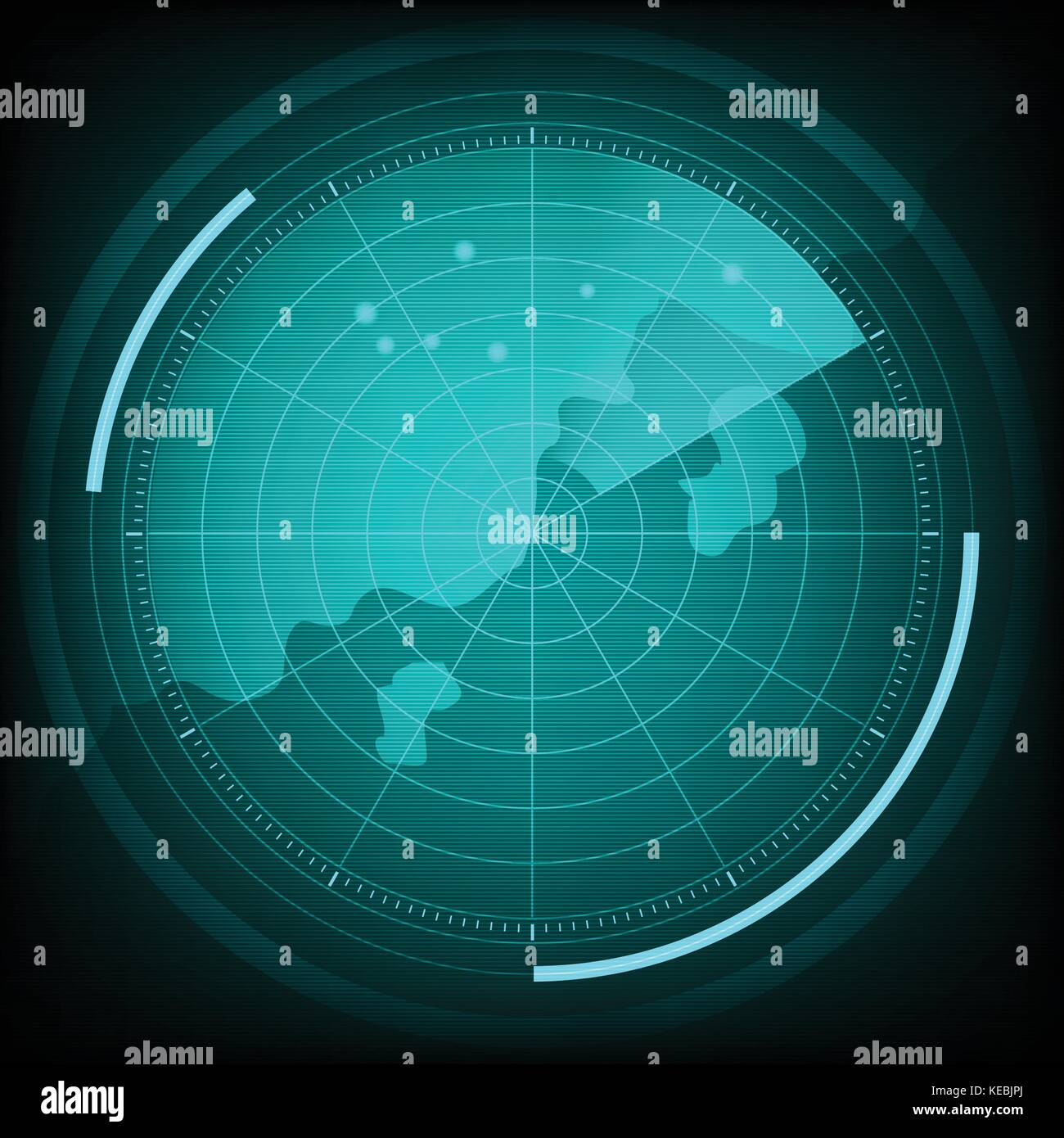 Radar interface UI future design graphic illustration Stock Vector ...