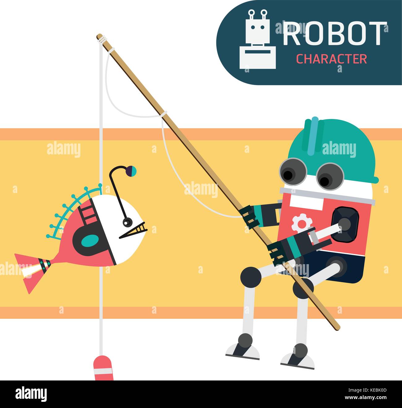 Robot fish Stock Vector Images - Alamy