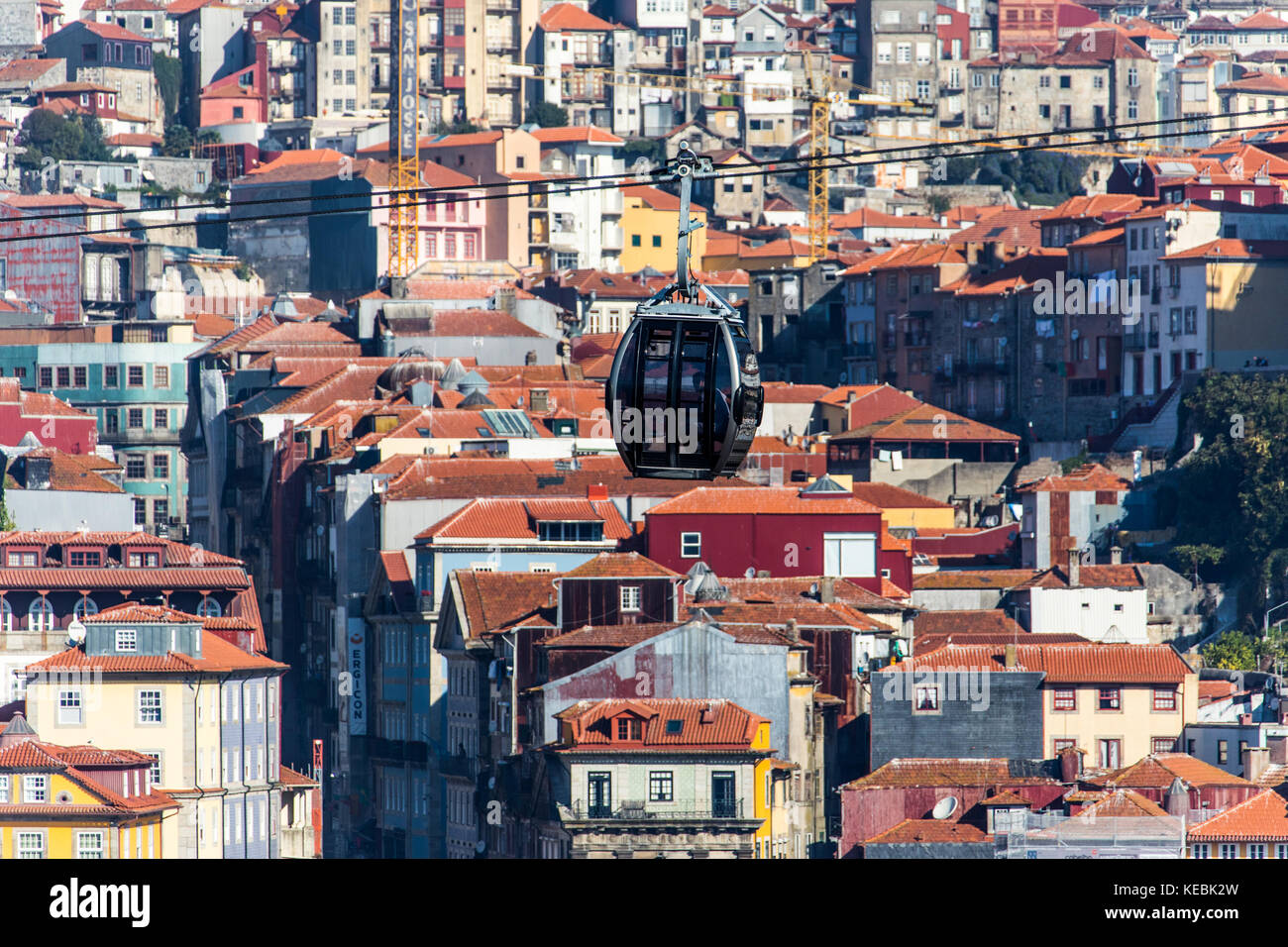 Teleférico de Gaia, cable car in Porto, Portugal Stock Photo - Alamy