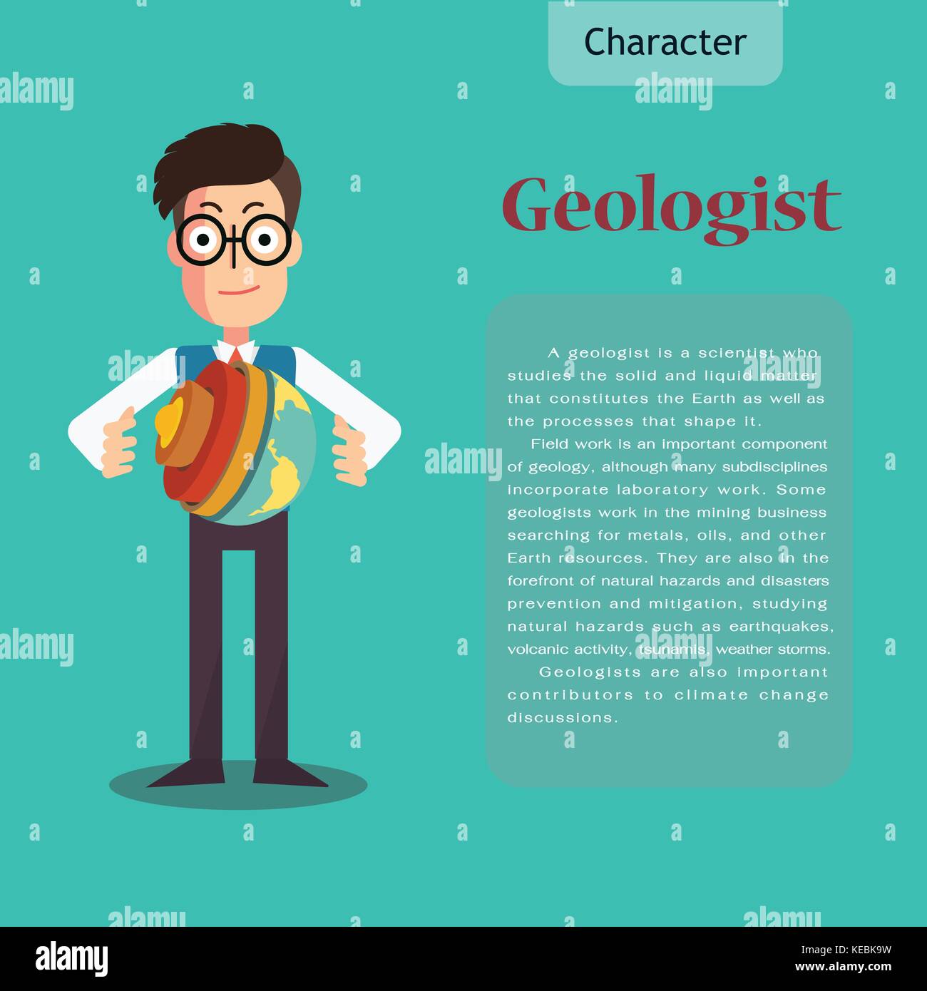 Scientist cartoon character illustration design flat vector Stock ... Scientist cartoon character illustration design flat vector Stock ...