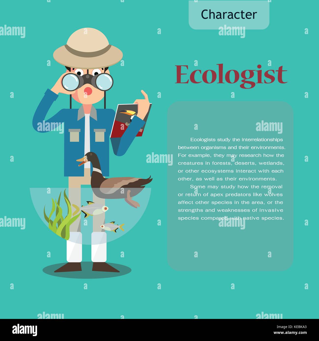 Scientist cartoon character illustration design flat vector Stock ... Scientist cartoon character illustration design flat vector Stock ...