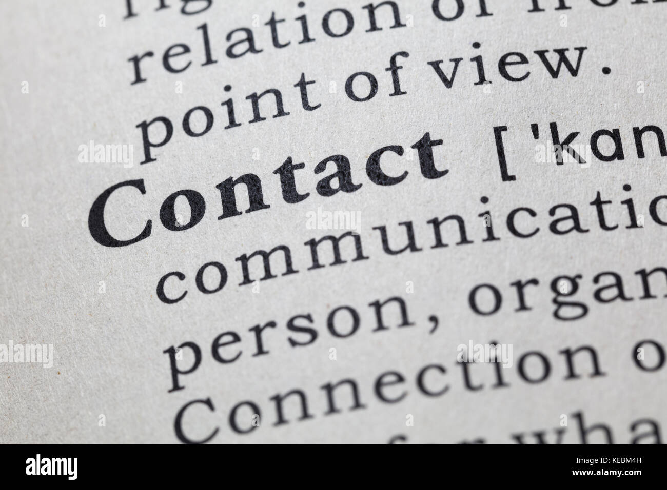 Fake Dictionary, Dictionary definition of the word contact. including ...