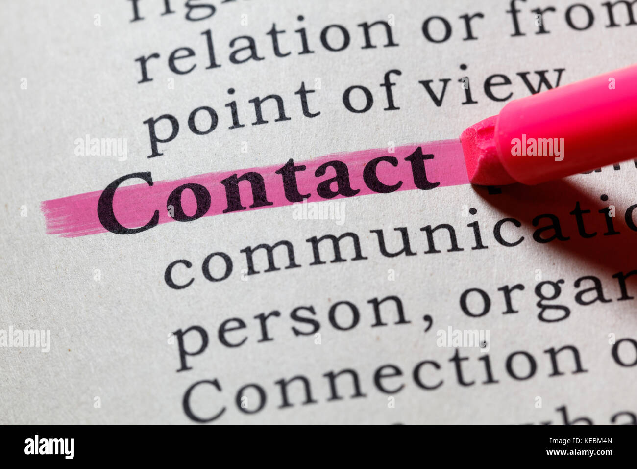 Fake Dictionary, Dictionary definition of the word contact. including ...