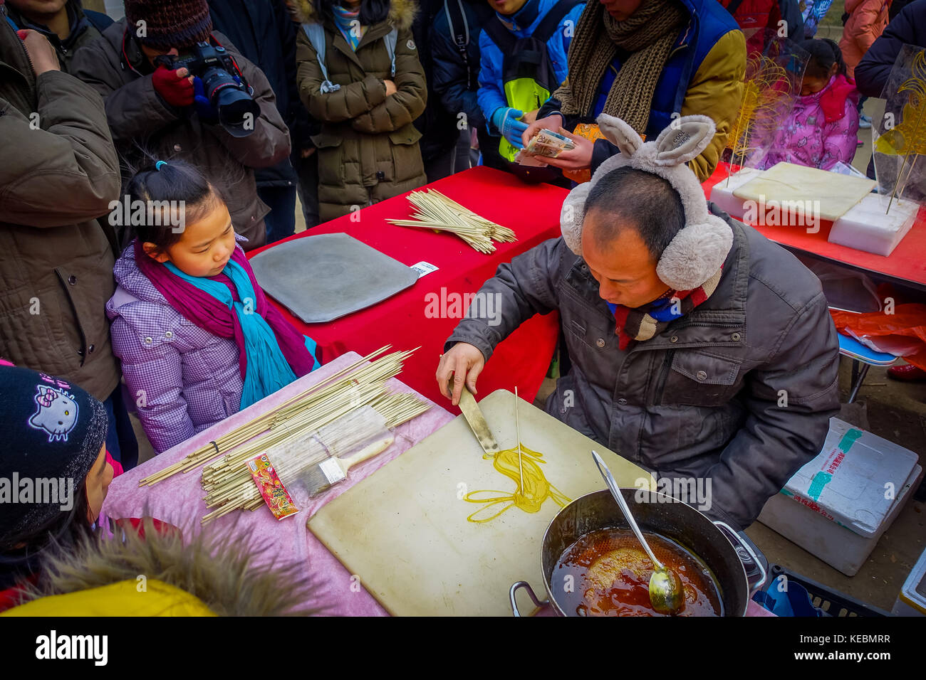 BEIJING, CHINA - 29 JANUARY, 2017: In the olympic temple of earth park ...