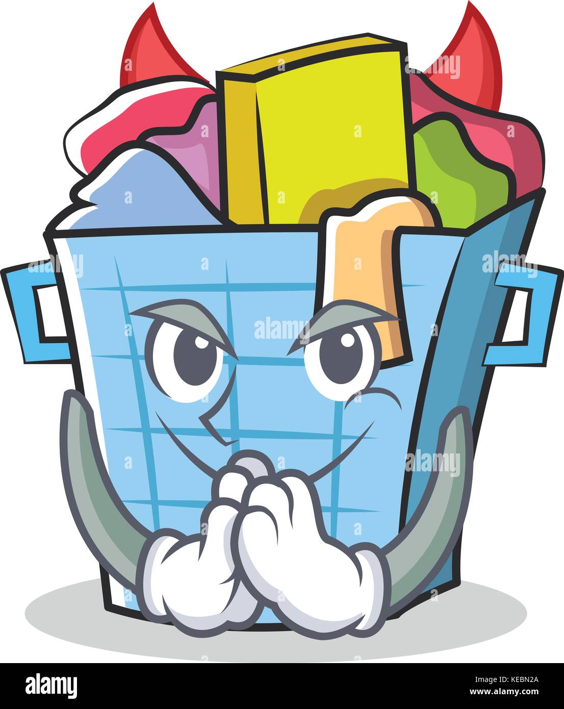 Devil laundry basket character cartoon Stock Vector Image & Art - Alamy