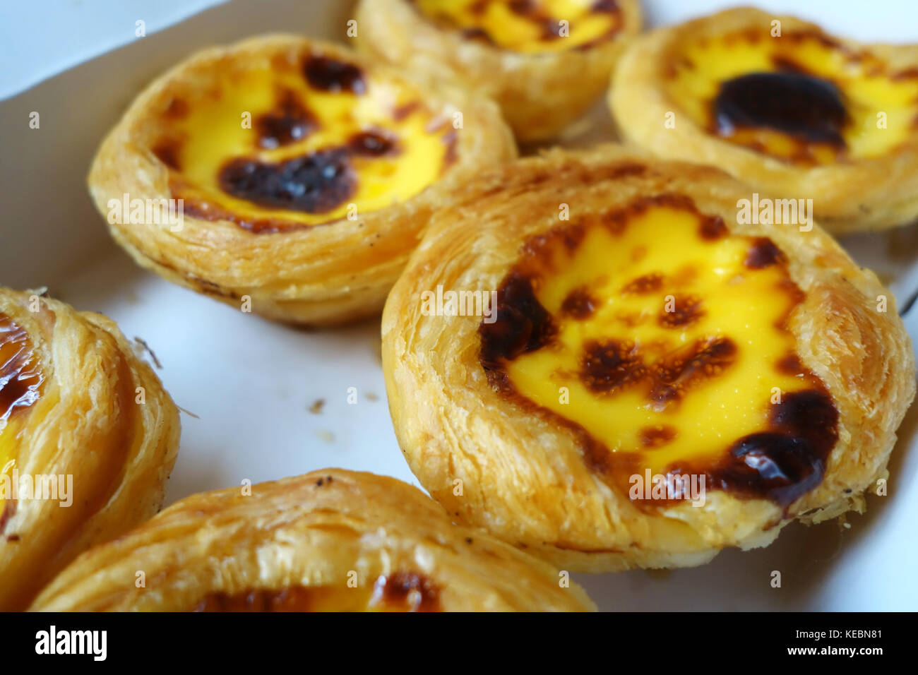Egg tart is a famous food in Macau Stock Photo - Alamy