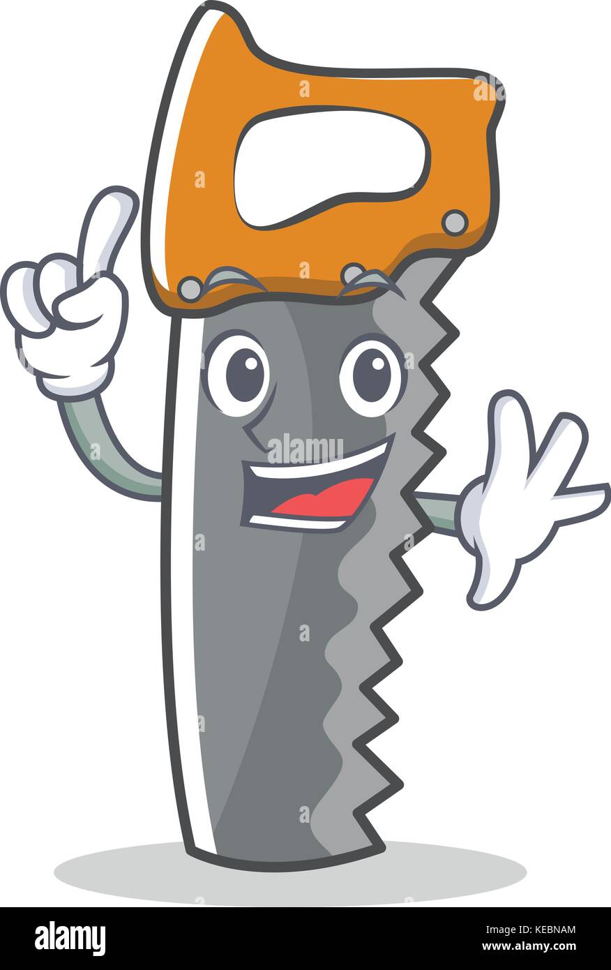 Finger hand saw character cartoon Stock Vector Image & Art - Alamy