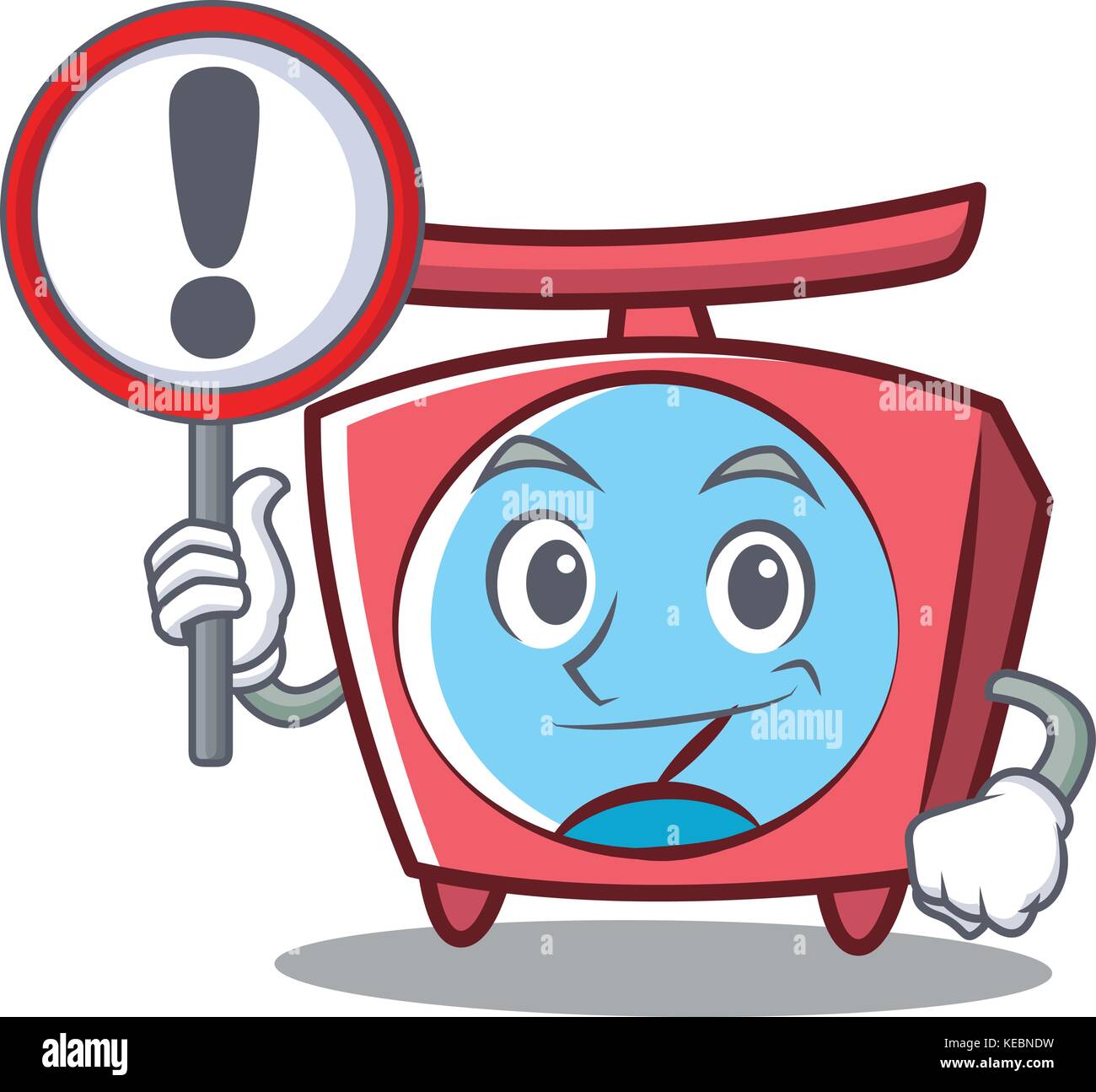 With sign scale character cartoon style Stock Vector Image & Art - Alamy