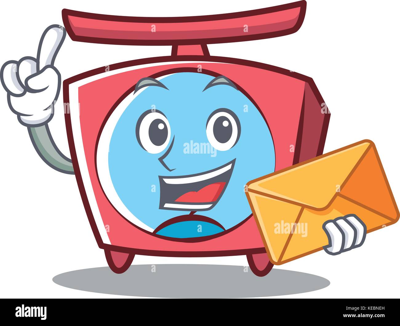 With envelope scale character cartoon style Stock Vector Image & Art ...