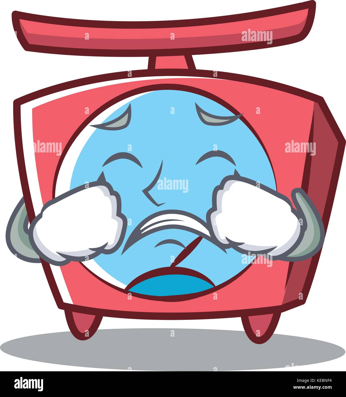 Crying scale character cartoon style Stock Vector Image & Art - Alamy