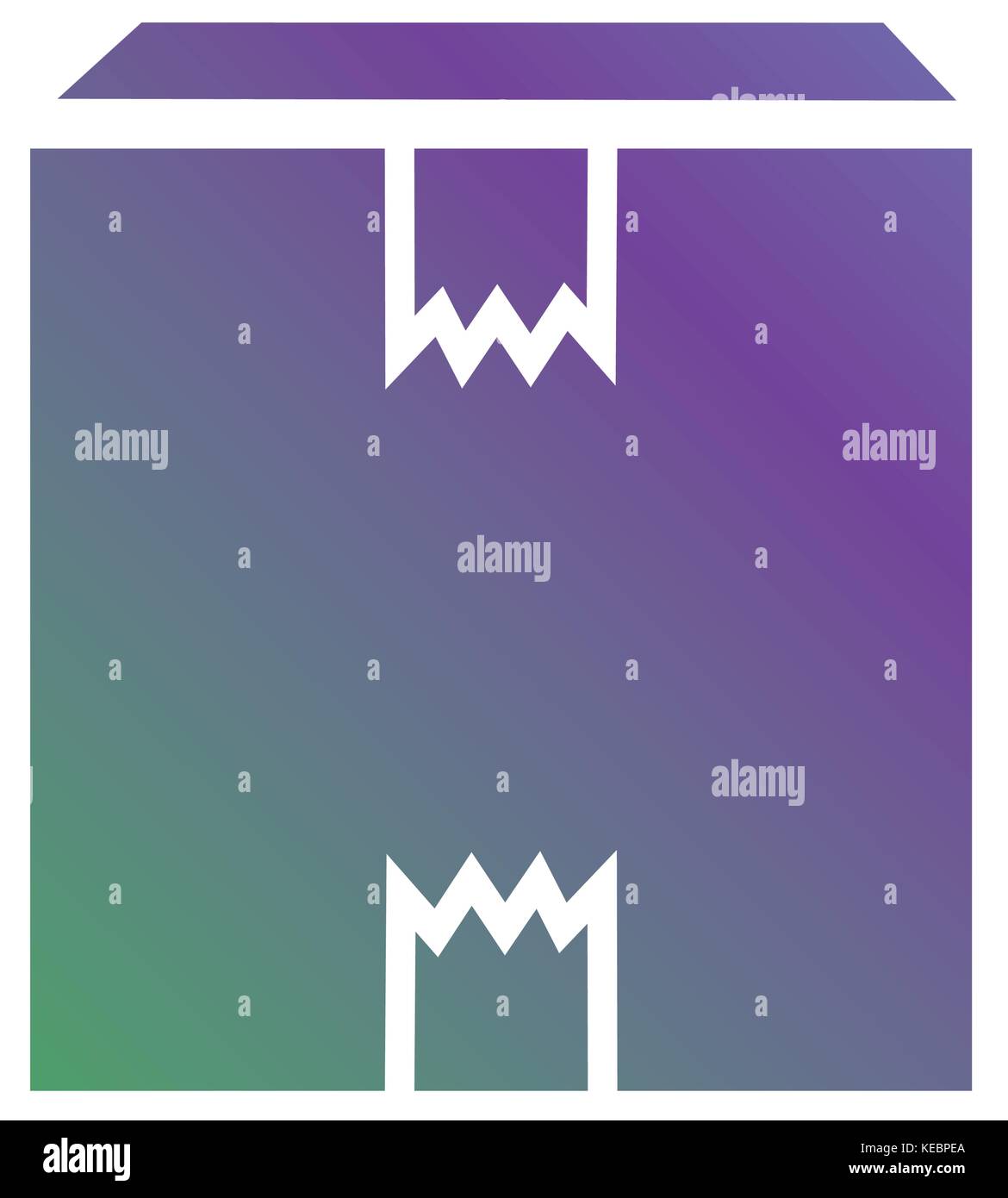 line box package object closed vector illustration Stock Vector Image ...