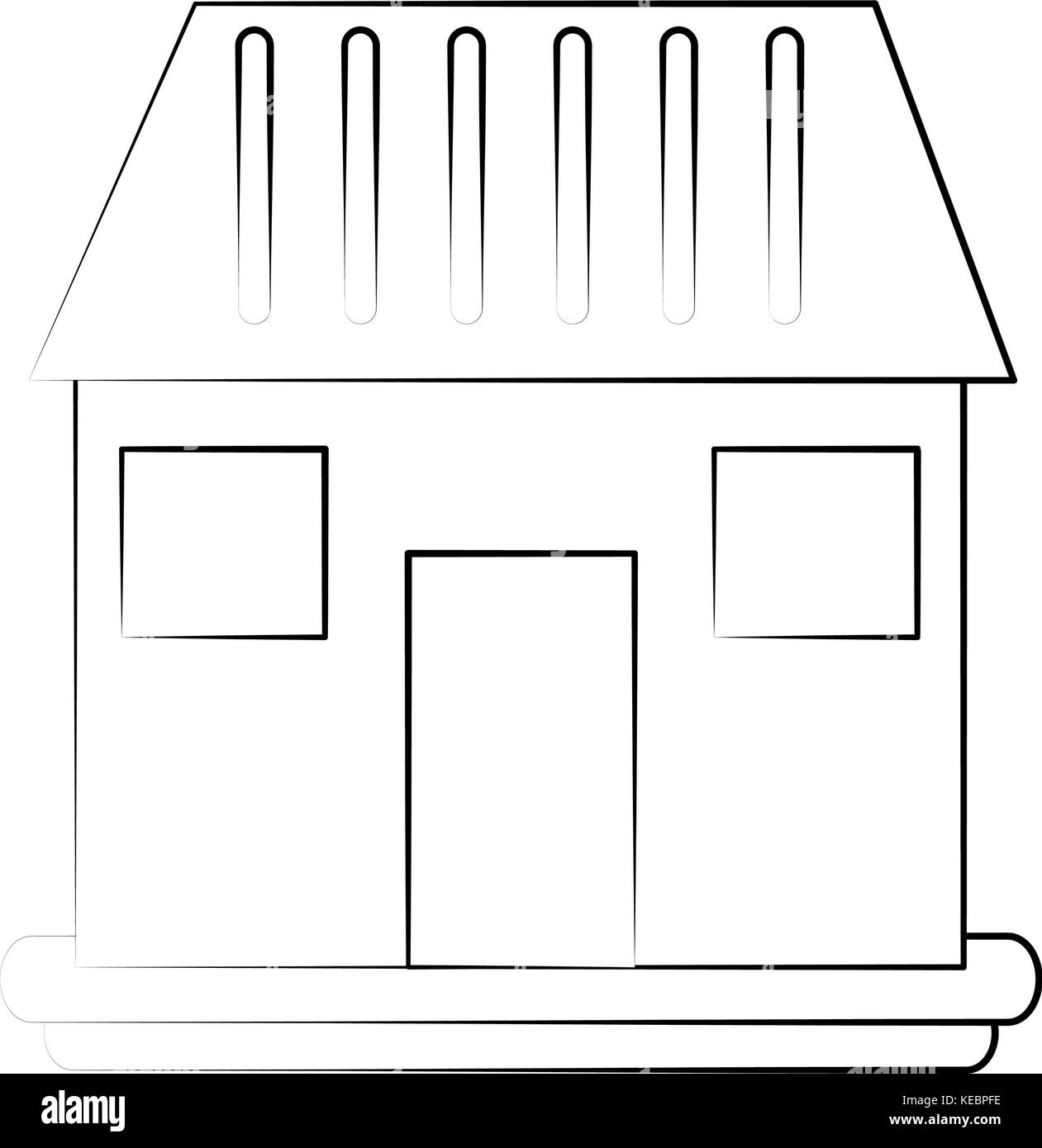 One story home Stock Vector Images - Alamy
