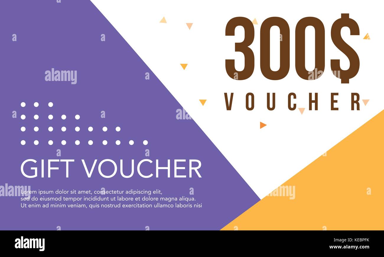 Template design gift voucher collection Stock Vector Image & Art - Alamy