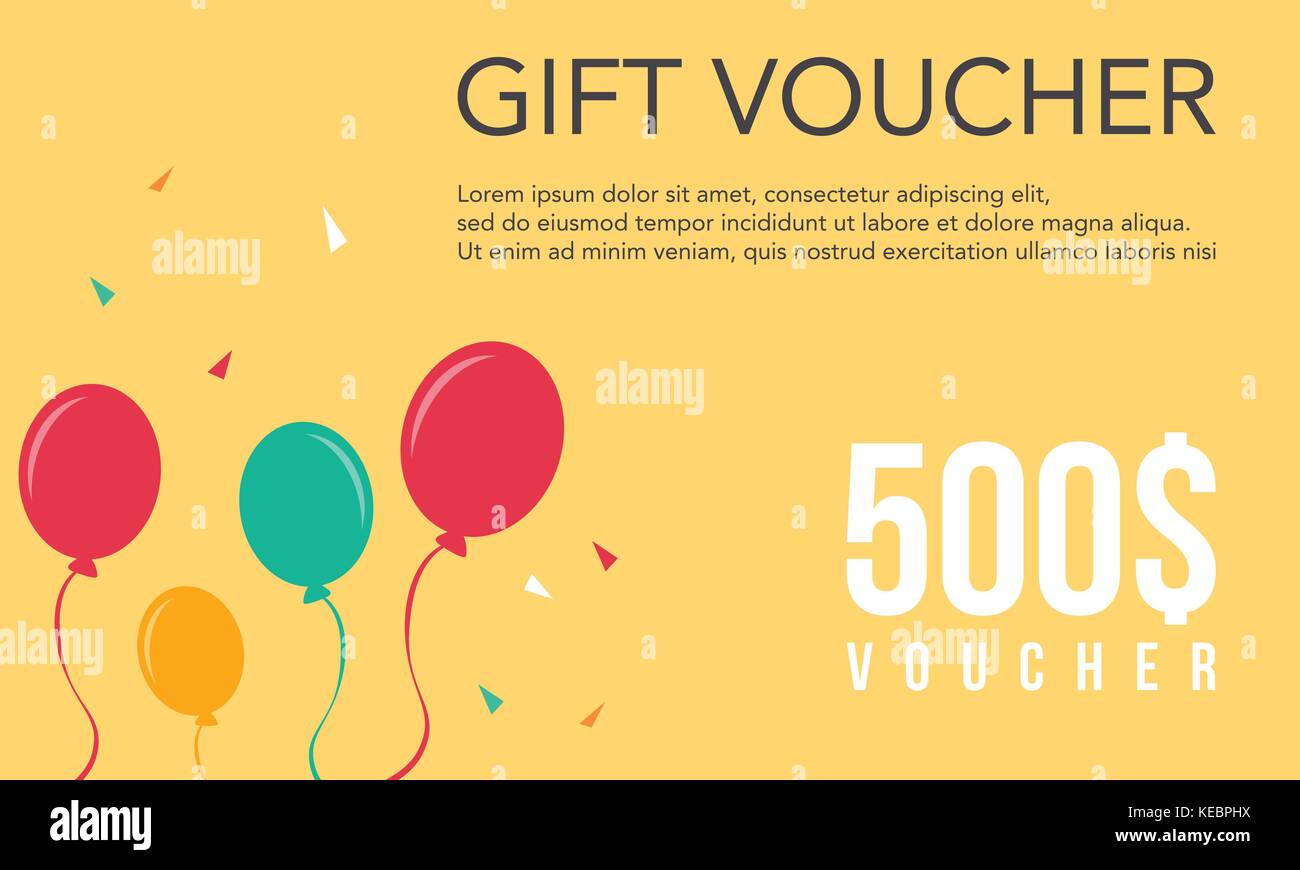 Collection stock gift voucher design Stock Vector Image & Art - Alamy