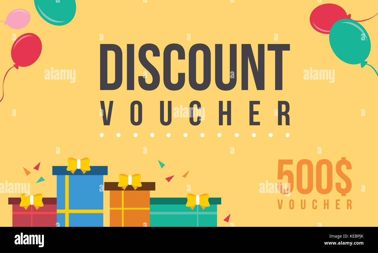 Collection stock gift voucher design Stock Vector Image & Art - Alamy