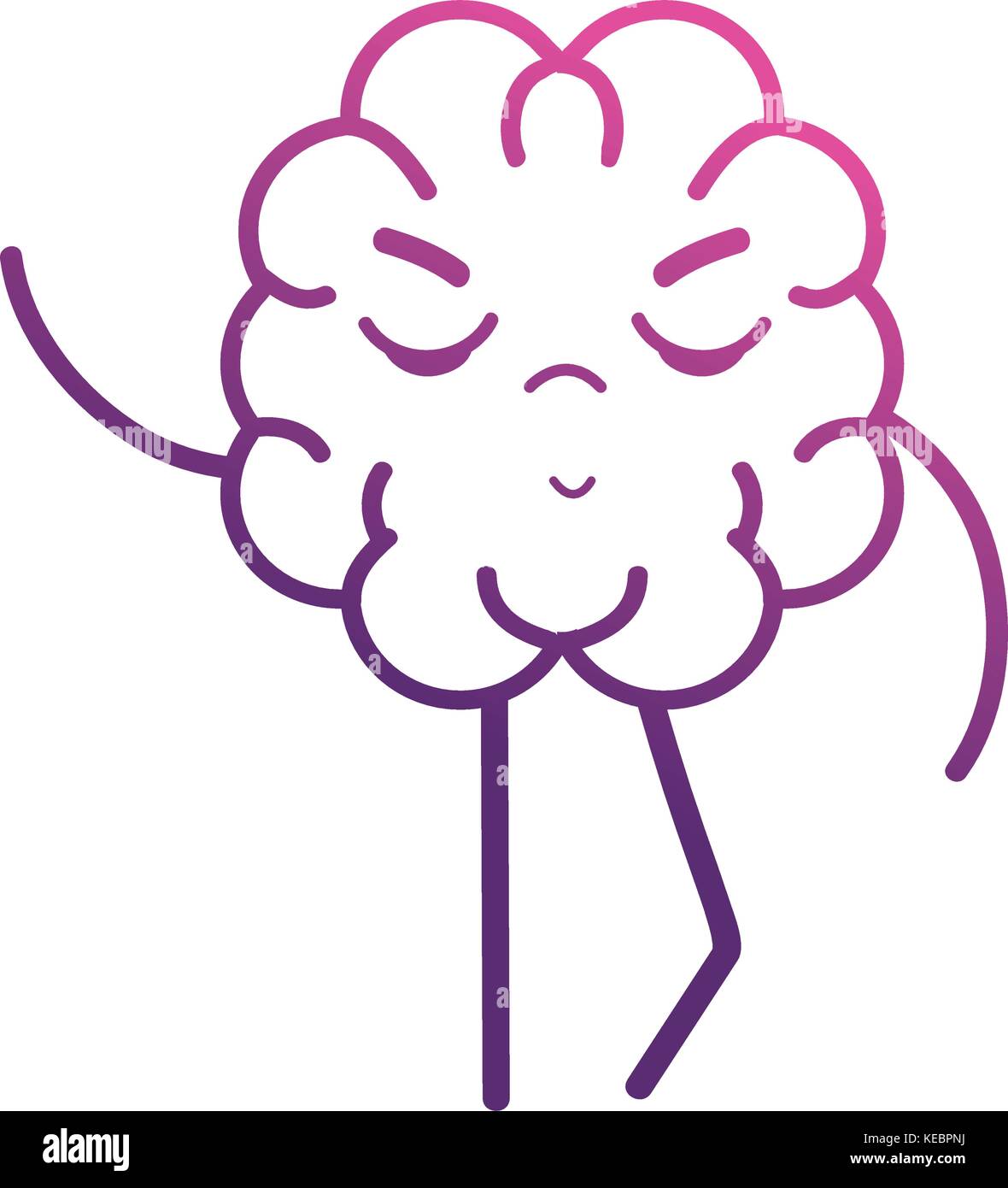 Human brain cartoon arms legs hi-res stock photography and images - Alamy