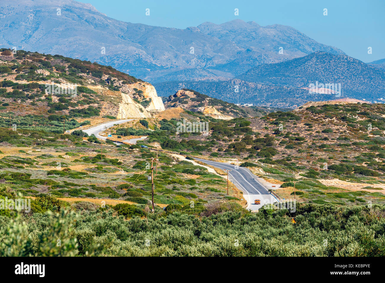 Beautiful mountain landscape near Kritsa Village, Katharo Plateau ...