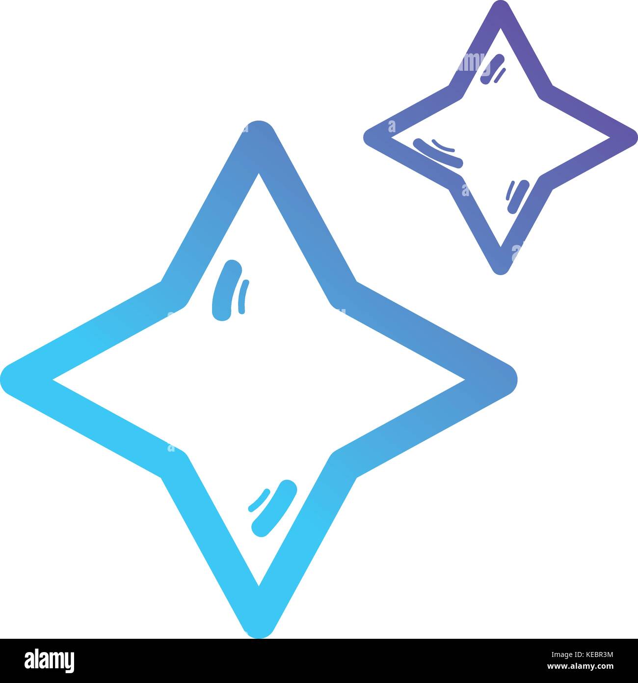 Shining stars glow in Stock Vector Images - Alamy