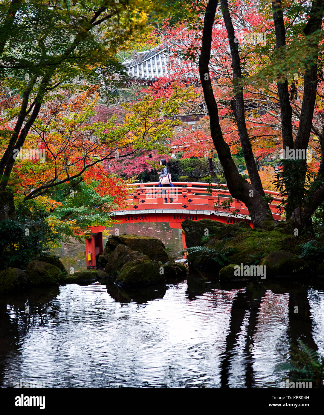 Japan, Honshu island, Kansai, Kyoto, Daigo-ji temple gardens during ...