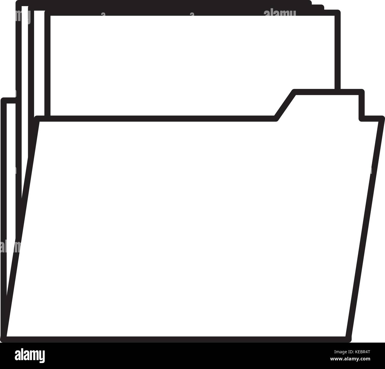 Folder document symbol Stock Vector Image & Art - Alamy