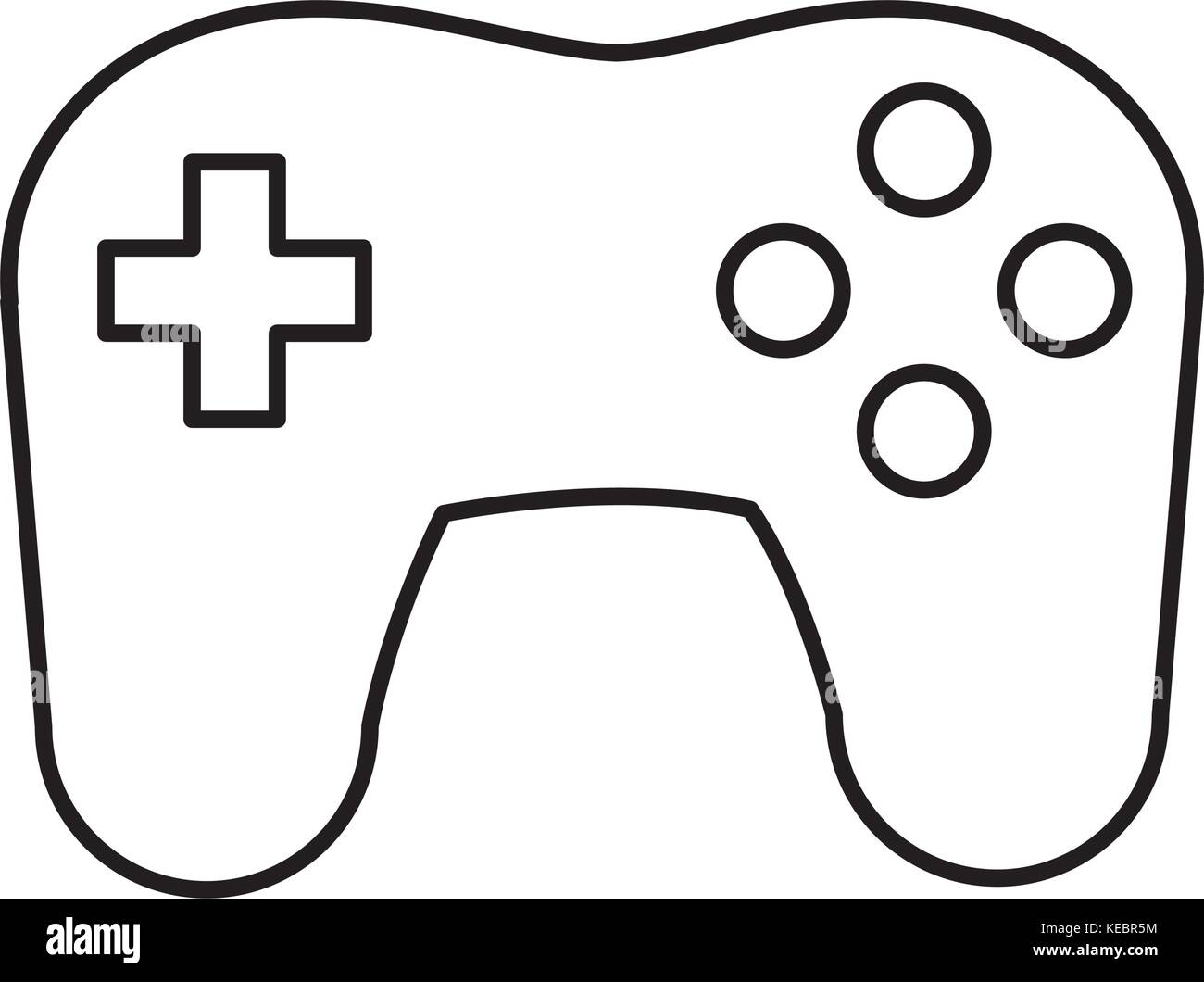 Console gamepad symbol Stock Vector Image & Art - Alamy