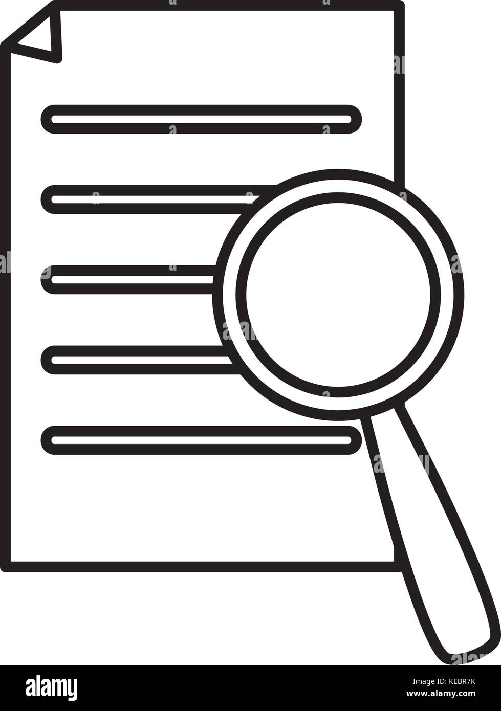 Searching in documents Stock Vector Image & Art - Alamy