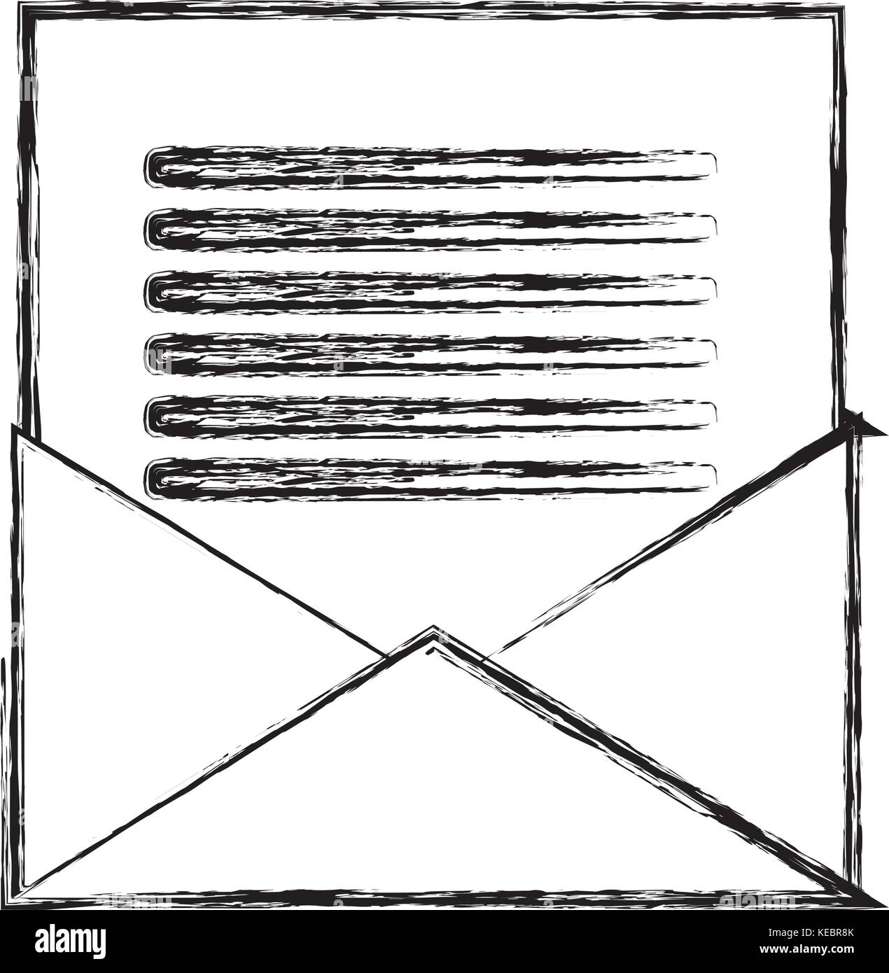 Envelope mail open Stock Vector Image & Art - Alamy