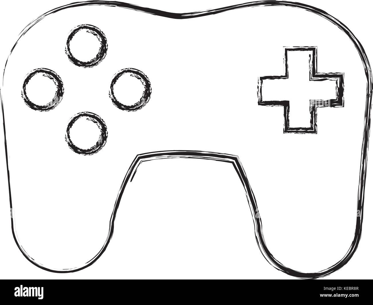 Console gamepad symbol Stock Vector Image & Art - Alamy