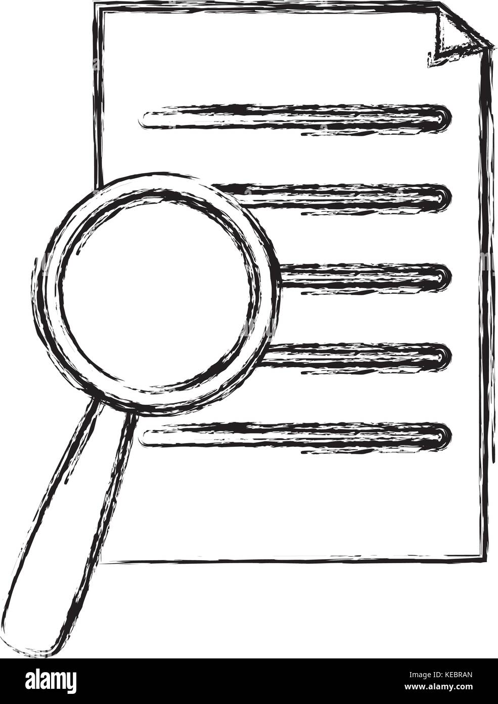 Searching in documents Stock Vector Image & Art - Alamy