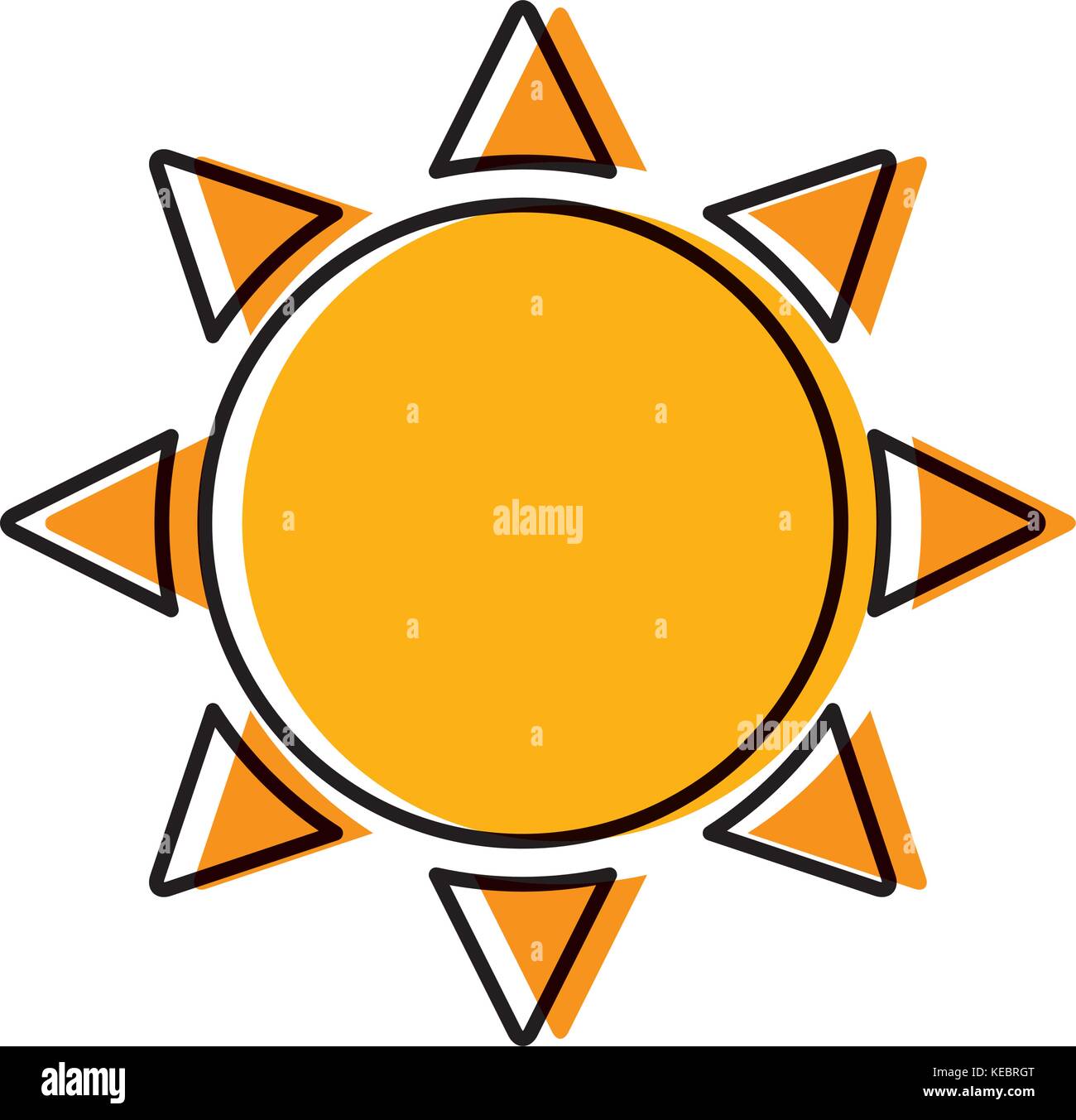 Sun isolated symbol Stock Vector Image & Art - Alamy