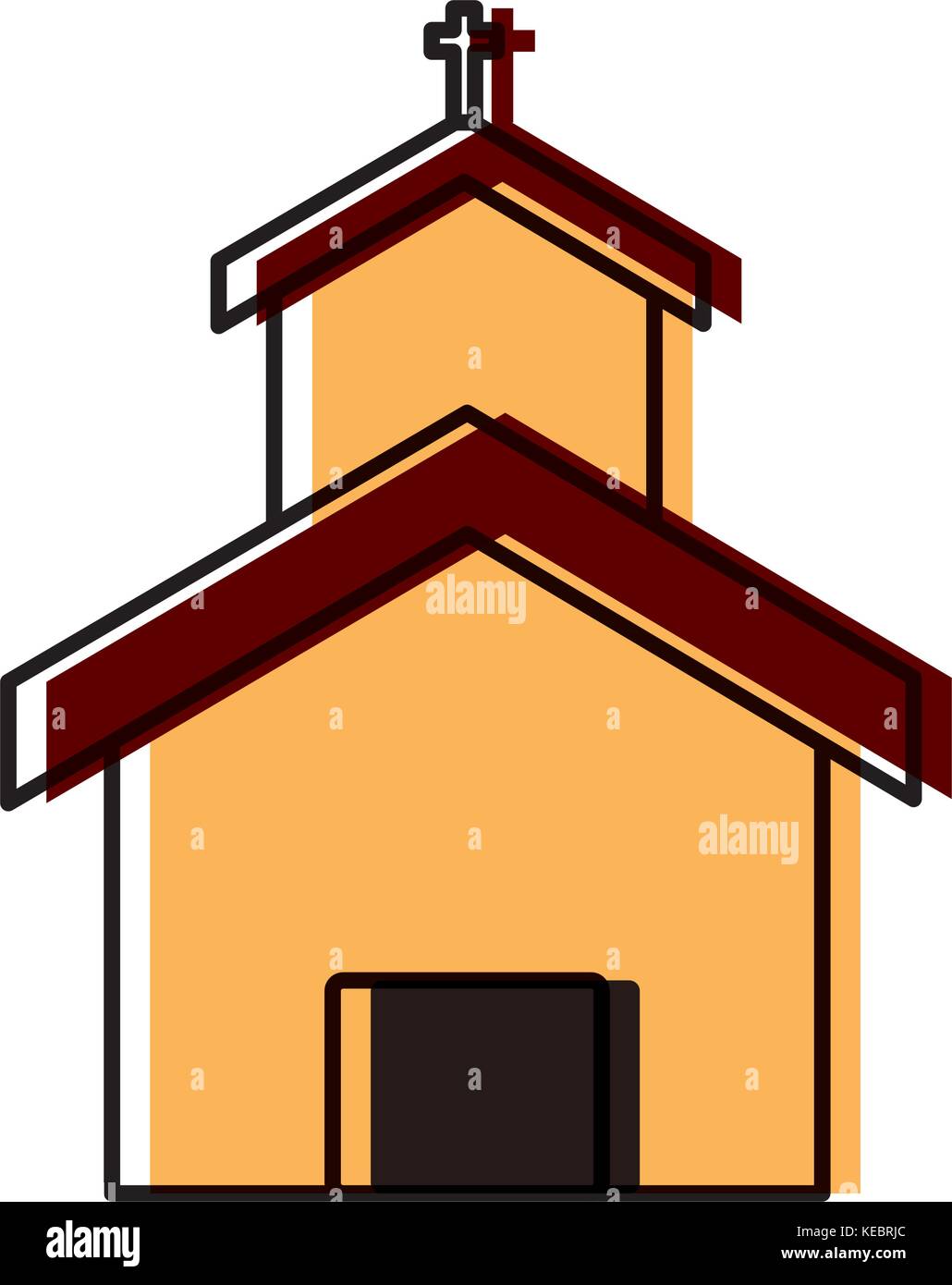 Church building symbol Stock Vector Image & Art - Alamy