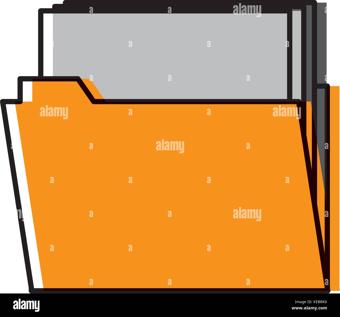 Vintage File Folder Stock Vector Images - Alamy