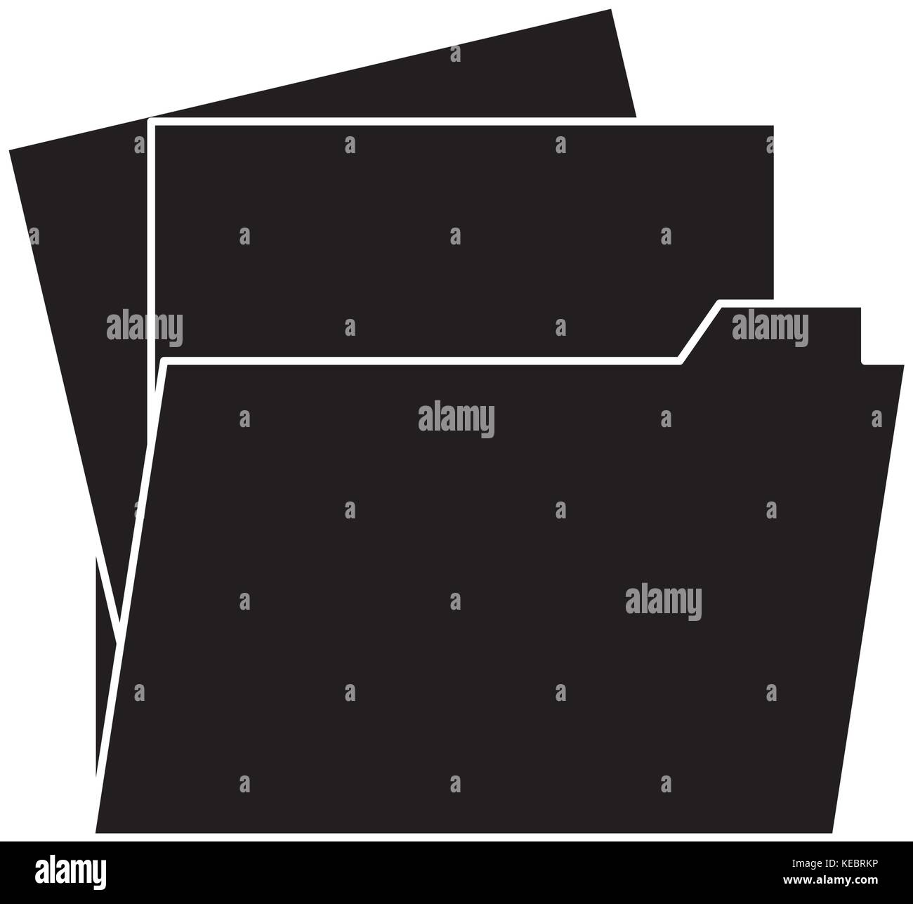 Folder document symbol Stock Vector Image & Art - Alamy