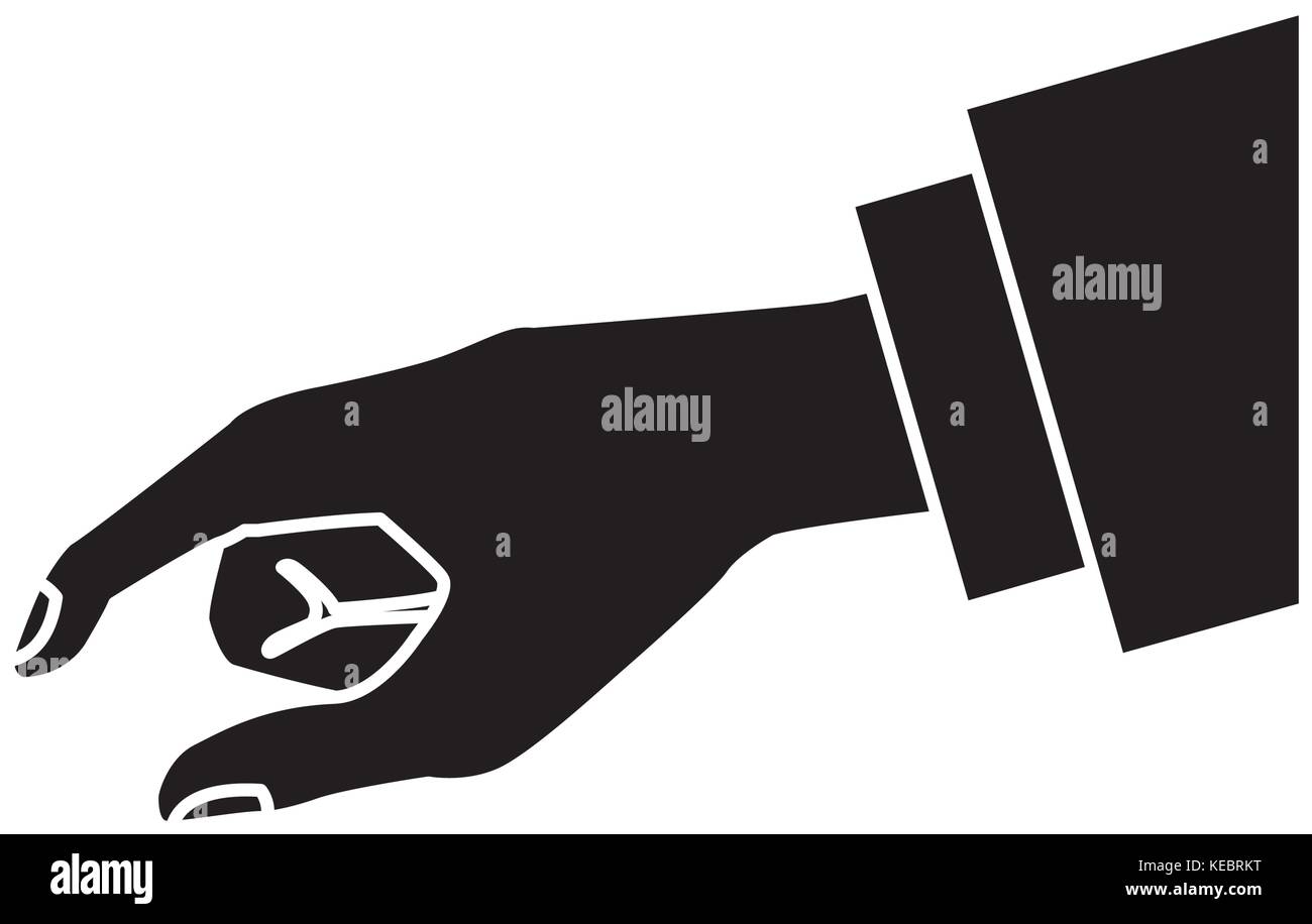 Hand holding something icon vector Stock Vector Images - Alamy