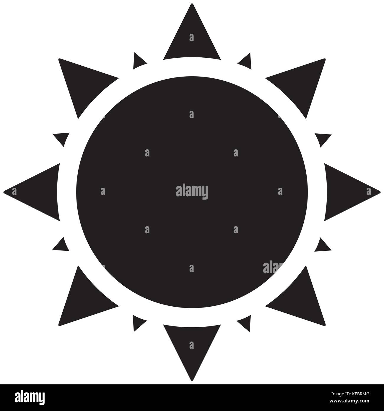 Sun isolated symbol Stock Vector Image & Art - Alamy