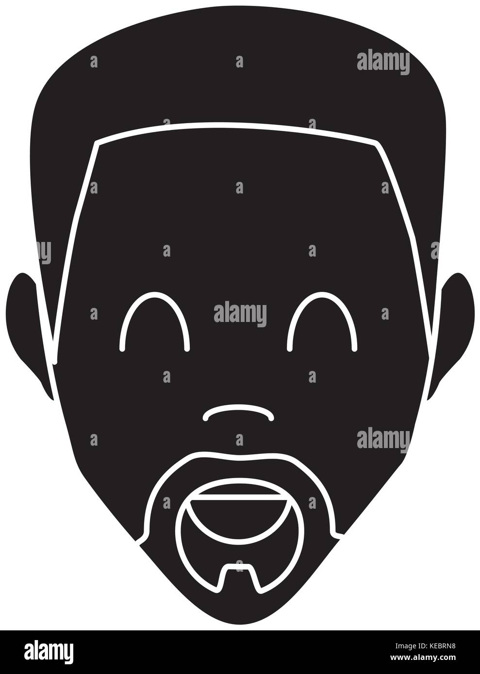 Man smiling face Stock Vector Image & Art - Alamy